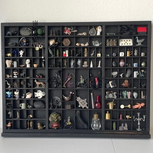 Shadowbox, Collection of Miniatures and Knick-knacks, Antique ...