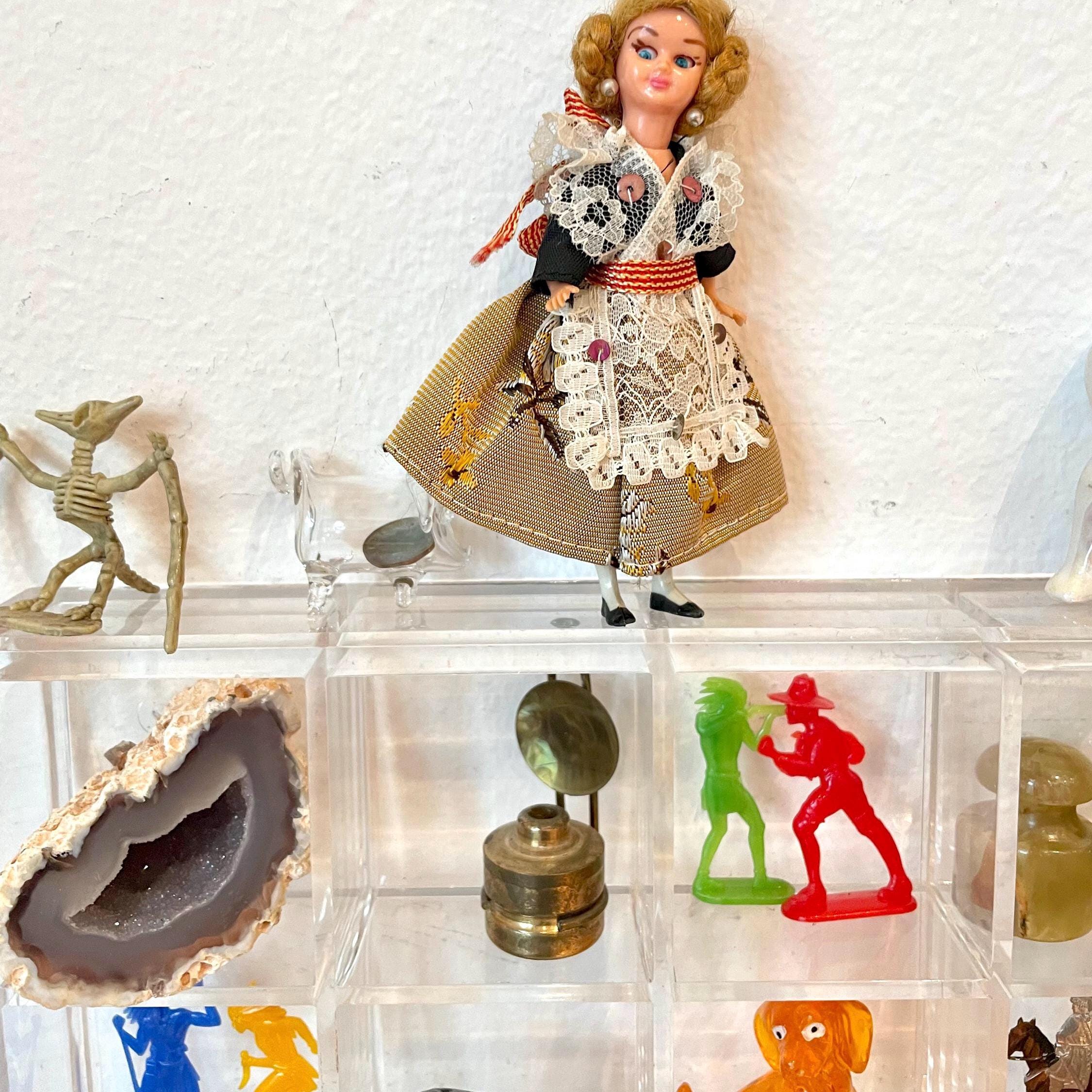 Shadow Box, Miniature, Collection of Vintage Curios Components, Altered ...