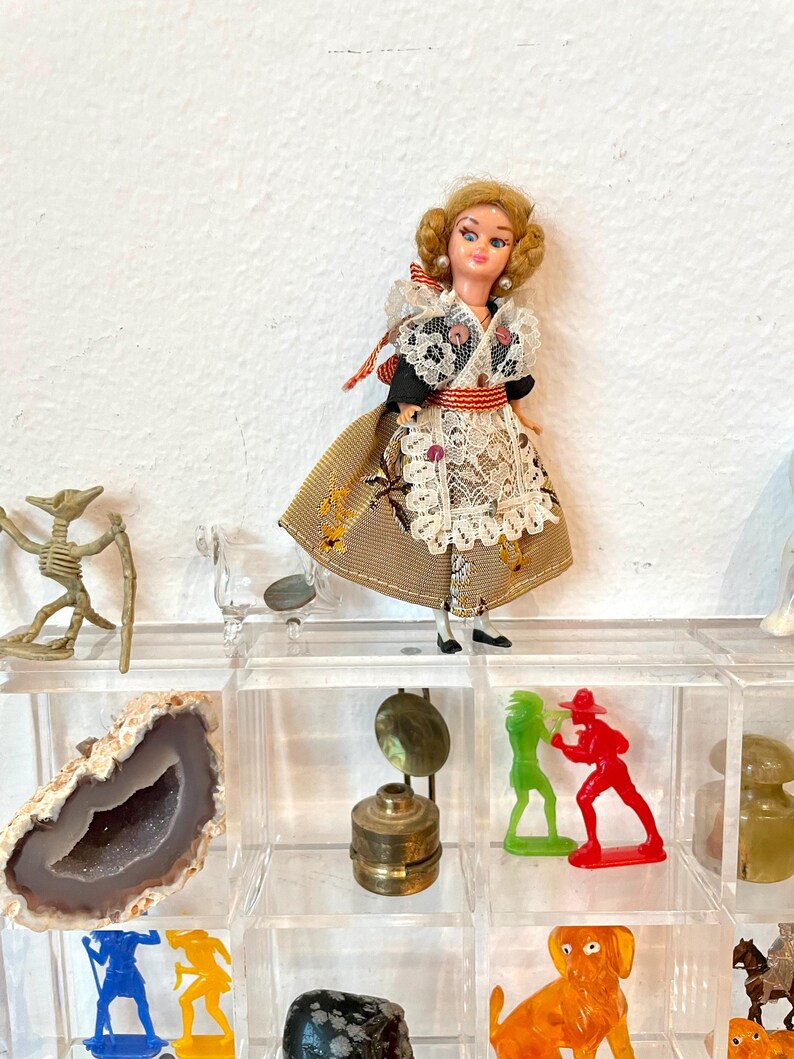 Shadow Box, Miniature, Collection of Vintage Curios Components, Altered ...