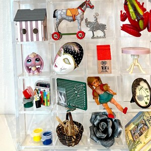 Shadow Box, Miniature, Collection of Vintage Curios Components, Altered ...