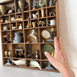 Shadow Box, Miniature, Collection of Vintage Curios Components, Altered ...