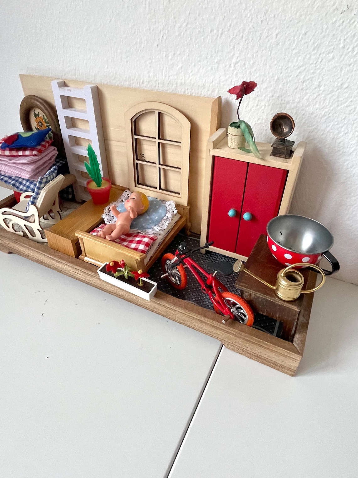 Roombox, Diorama, Shadow Box Room, Vintage, Handmade, Miniature Room ...