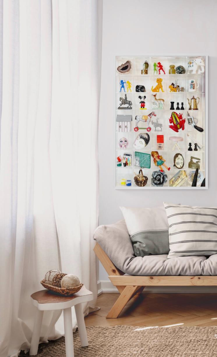 Shadow Box, Miniature, Collection of Vintage Curios Components, Altered ...