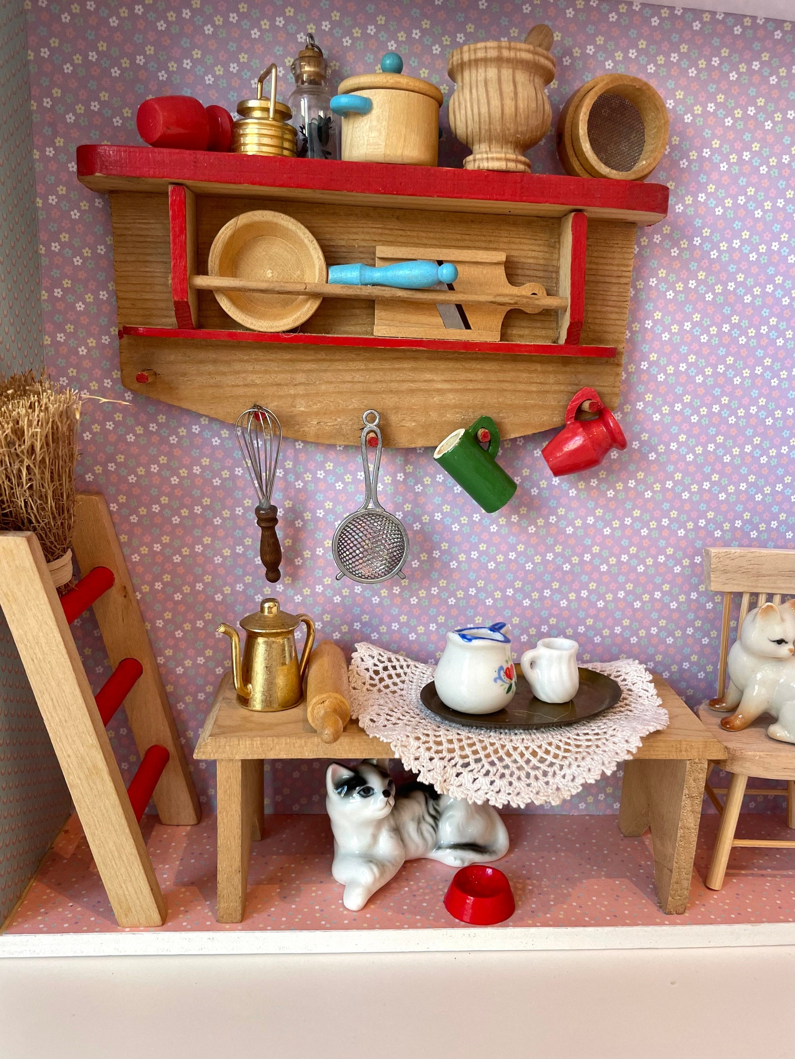 Vintage Kitchen Diorama, Altar Interior Decoration Made From Vintage ...