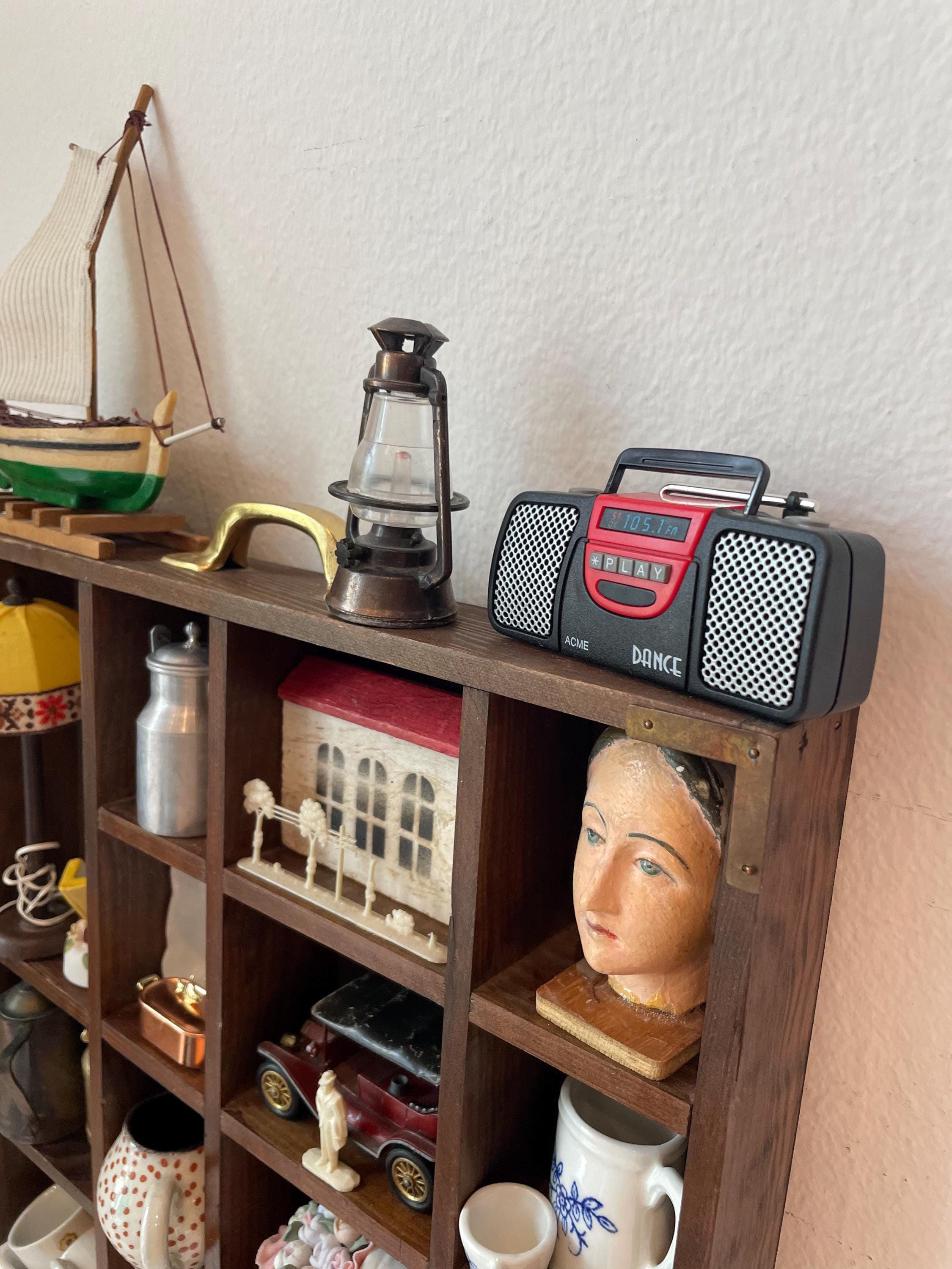 Vintage Shadowbox, Collectible Shelf of Antiques From Germany, Shelf ...
