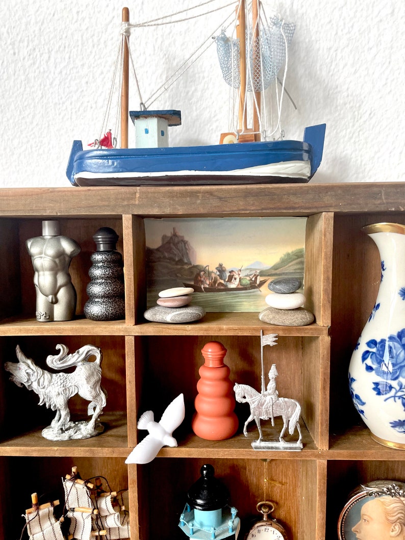 Shadowbox Concrete Effect Curiosities Shelf, Oddities Display, Wall ...