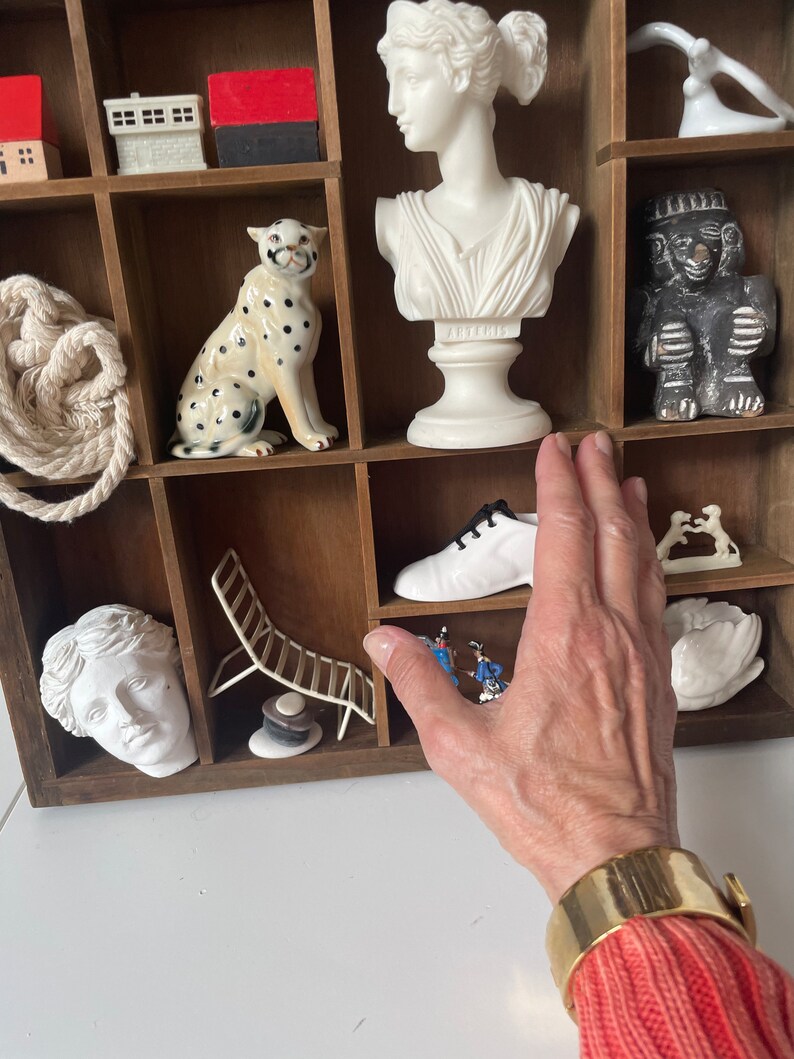 Shadowbox Concrete Effect Curiosities Shelf, Oddities Display, Wall ...