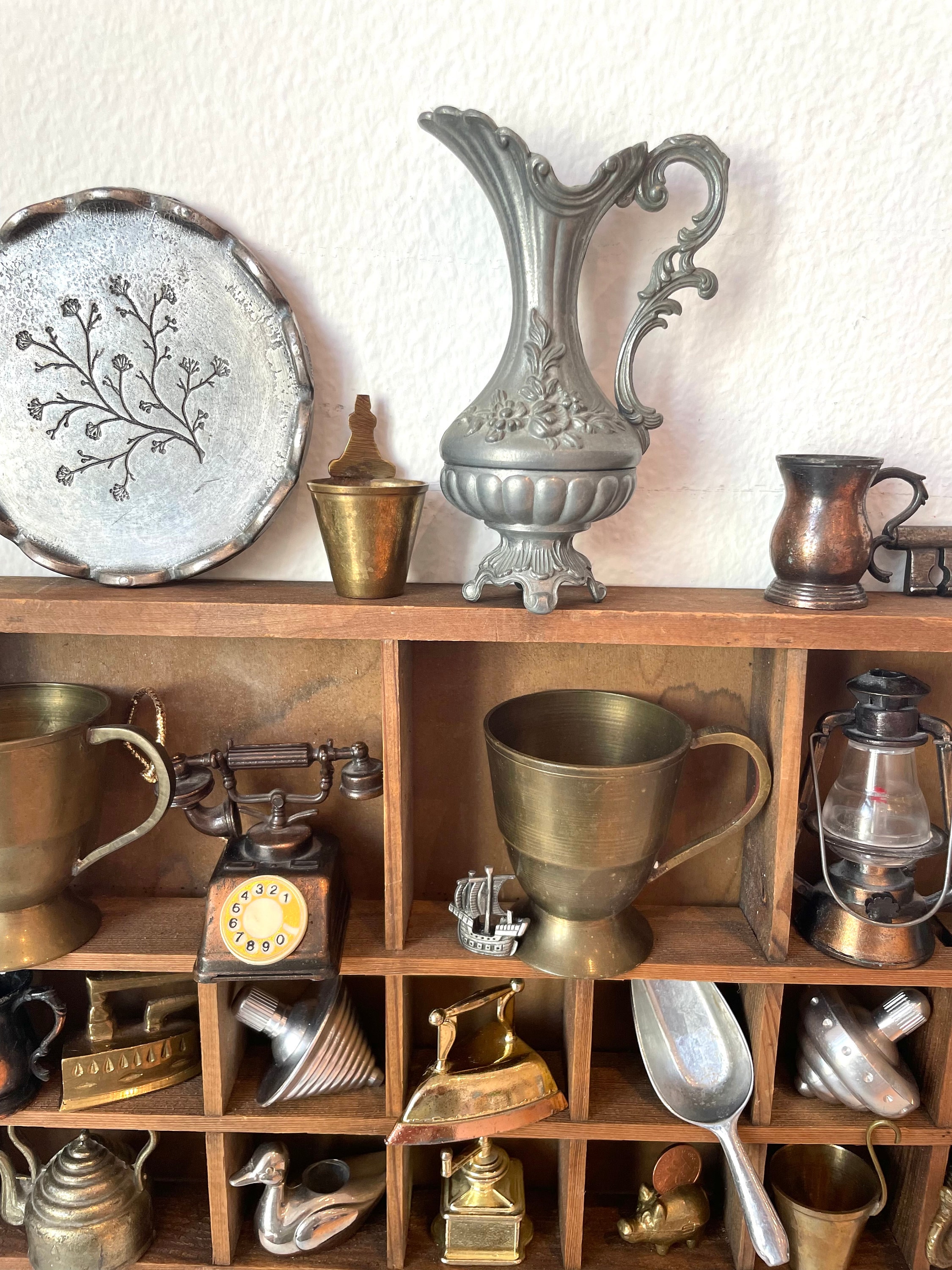 Shadow Box, Miniature, Collection of Vintage Curios Components, Altered ...