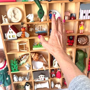 Shadowbox Concrete Effect Curiosities Shelf, Oddities Display, Wall ...