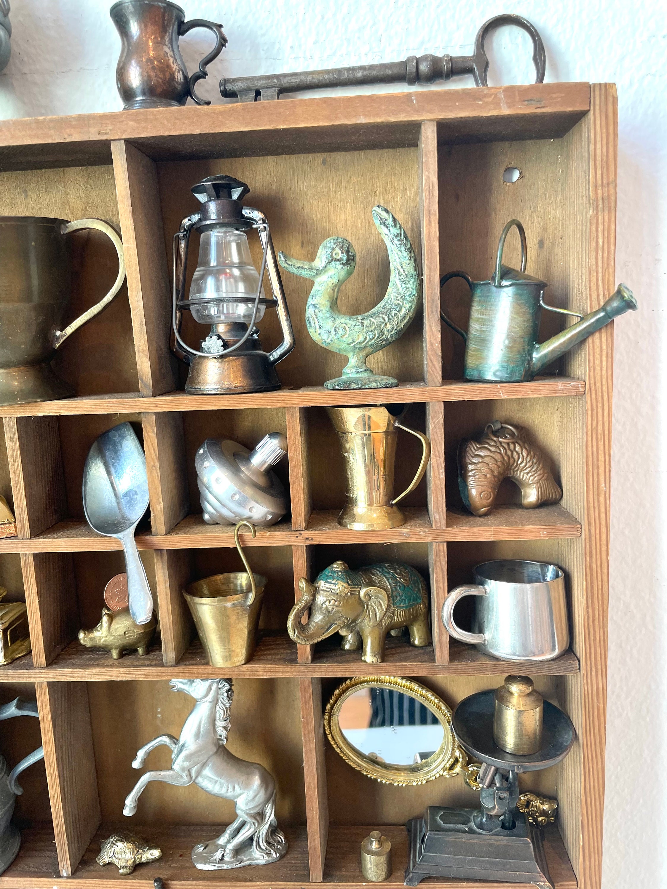 Shadow Box, Miniature, Collection of Vintage Curios Components, Altered ...