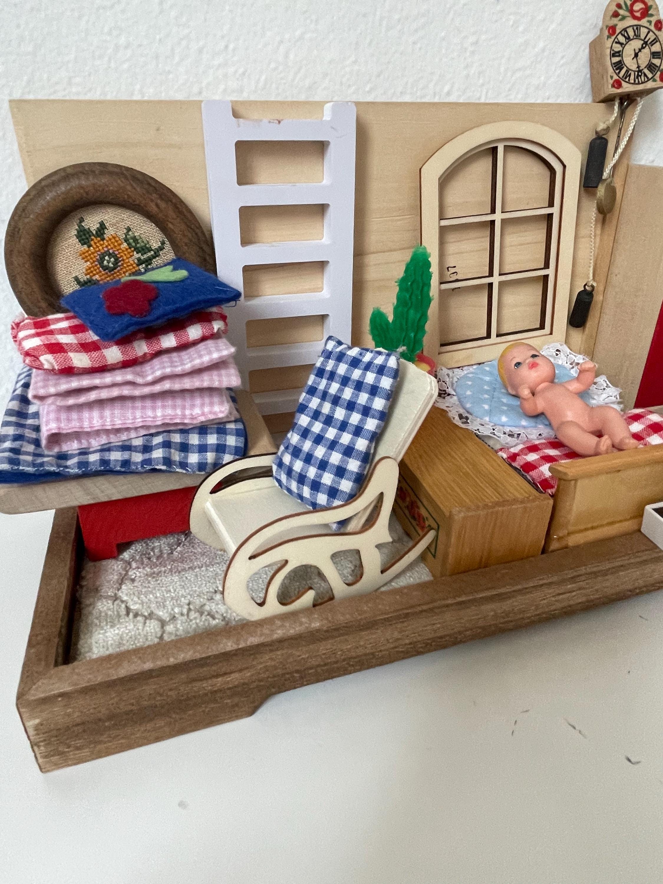 Roombox, Diorama, Shadow Box Room, Vintage, Handmade, Miniature Room ...