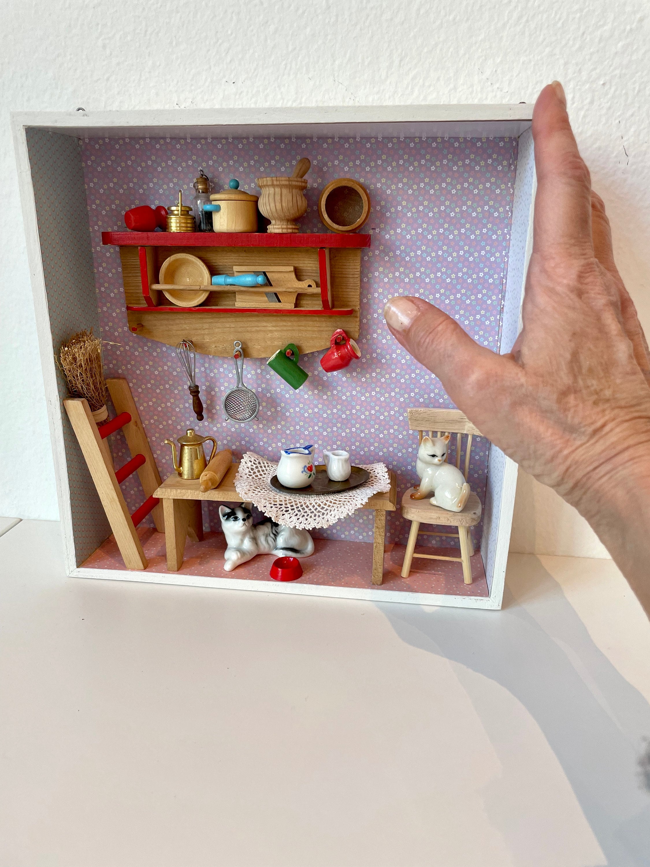 Vintage Kitchen Diorama, Altar Interior Decoration Made From Vintage ...