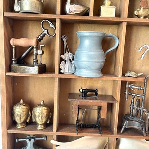 Shadow Box, Miniature, Collection of Vintage Curios Components, Altered ...