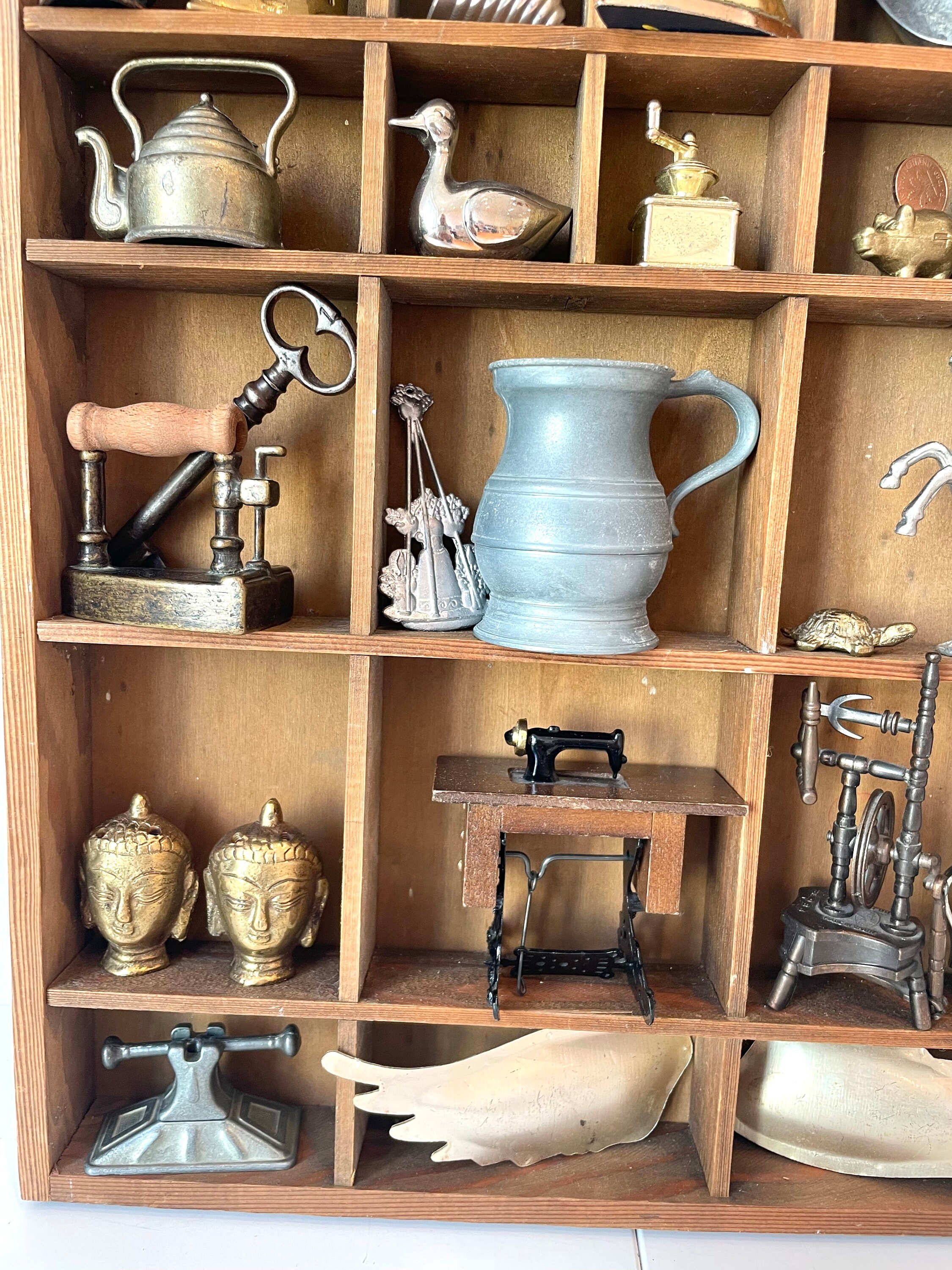 Shadow Box, Miniature, Collection of Vintage Curios Components, Altered ...