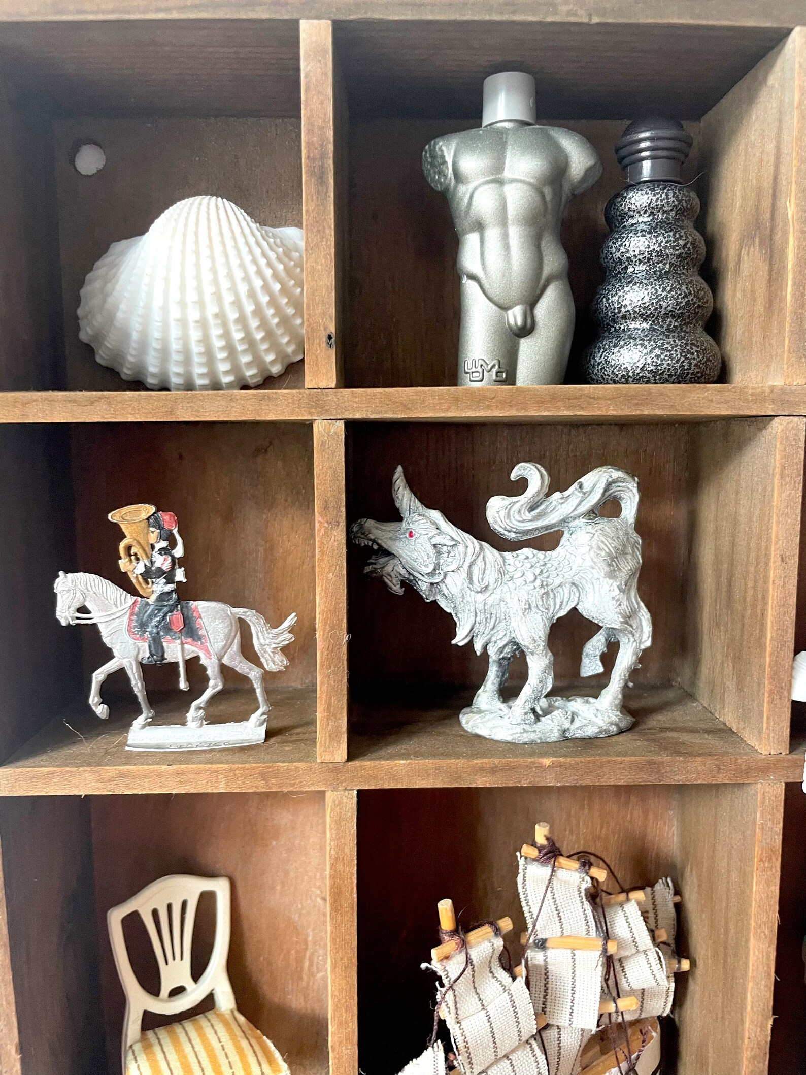 Shadowbox Concrete Effect Curiosities Shelf, Oddities Display, Wall ...