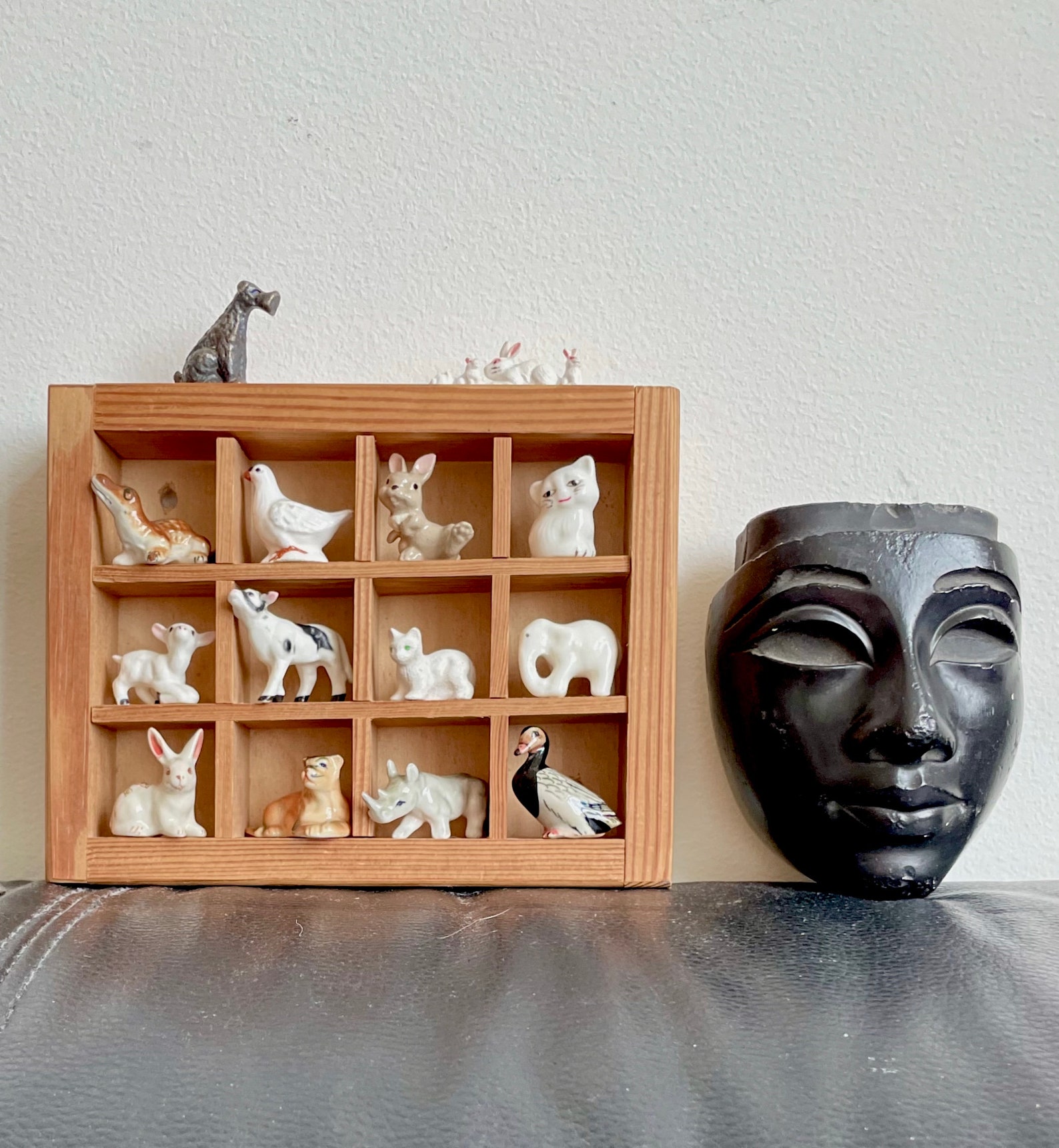 Shadowbox, Collection of Miniatures and Knick-knacks, Antique ...
