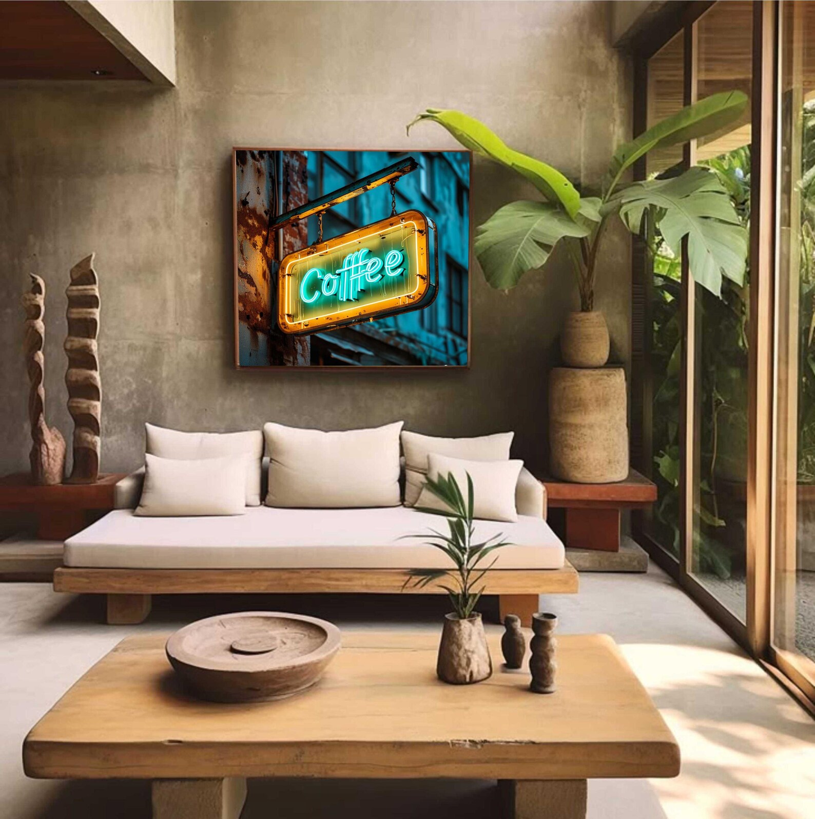 DIGITAL DOWNLOAD Neon Wall Art Retro Neon Sign Man Cave Decor Vintage ...