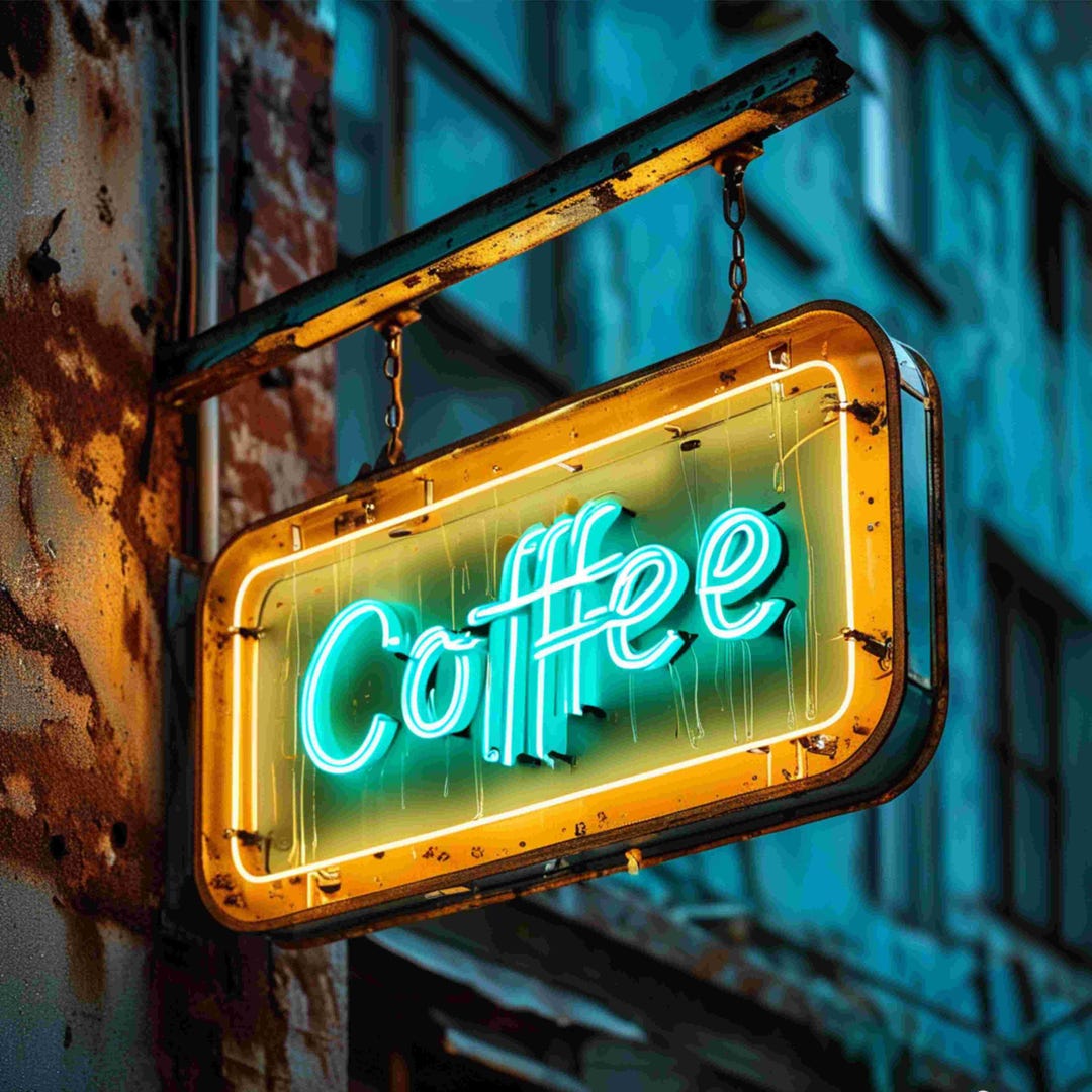 DIGITAL DOWNLOAD Neon Wall Art Retro Neon Sign Man Cave Decor Vintage ...