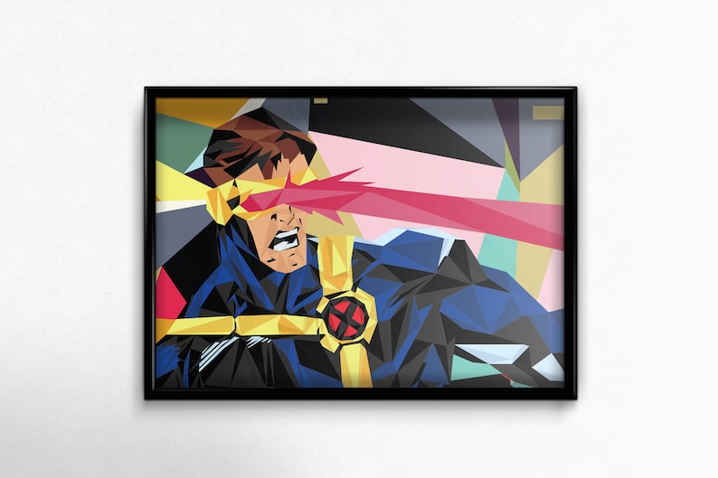 Cyclops Geometric Artwork Poster - Etsy