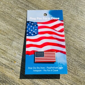 American Flag Enamel 1" Lapel Pin United States USA VOTE Equality Unity ...
