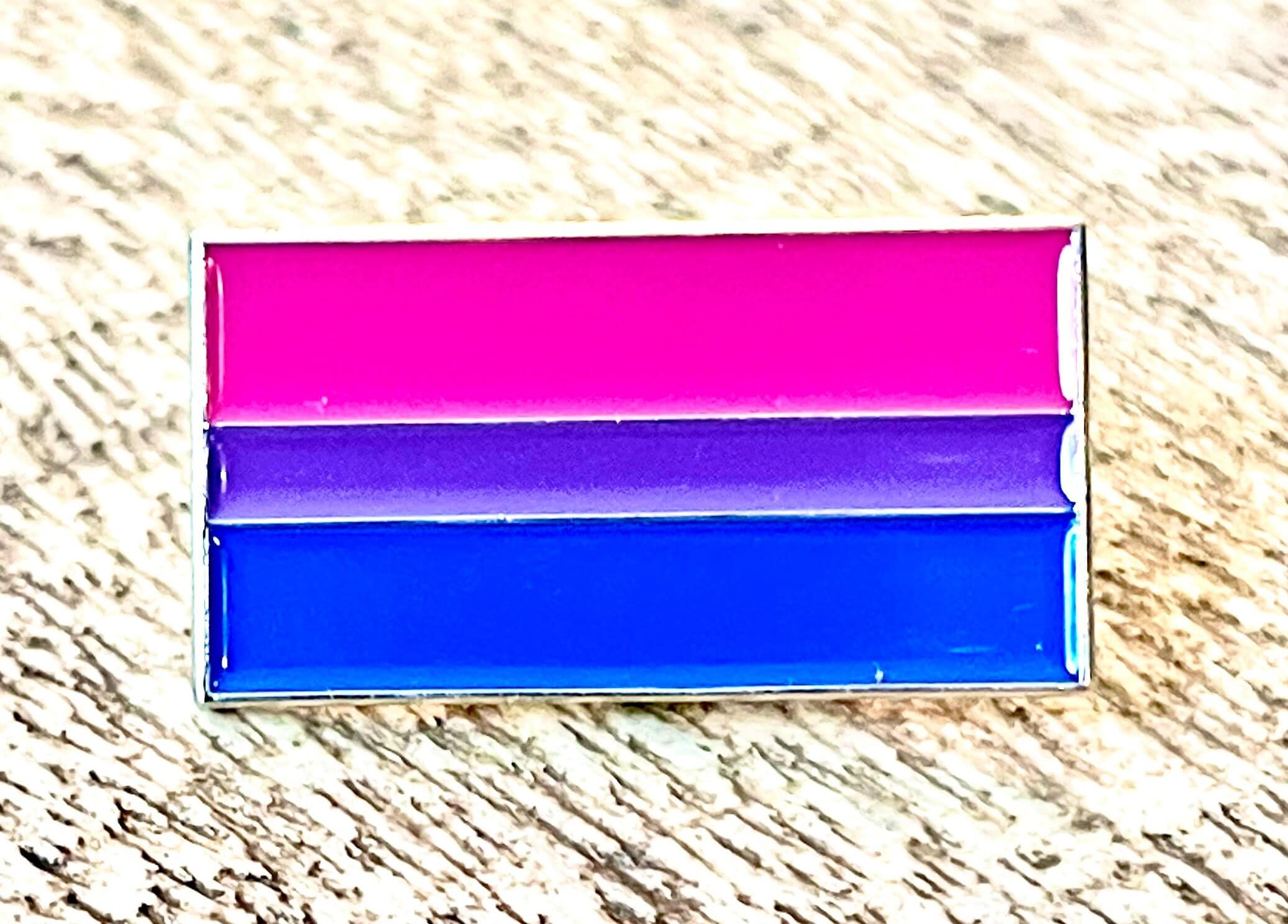 Bisexual Pride Pink Purple Blue Flag 1 Lapel Pin Badge - Etsy