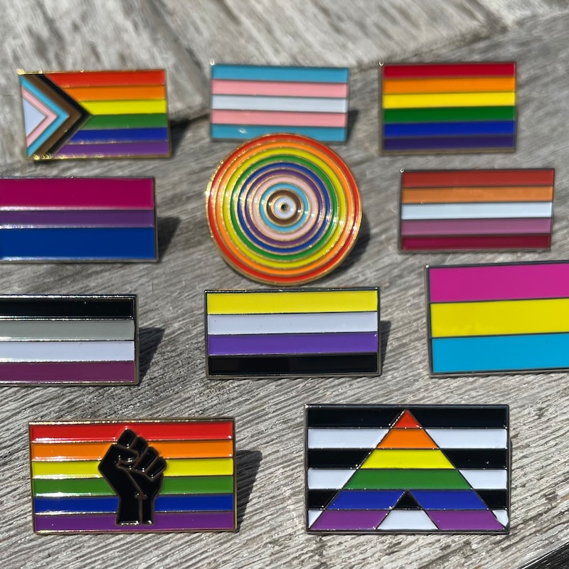 Gay Pride Pin - Etsy