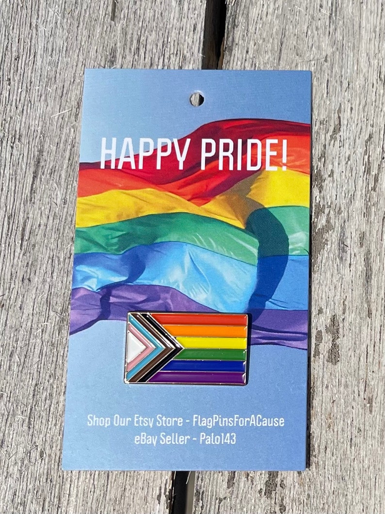 Stronger Together Progress Pride Flag Pin Set of 2 1 | Etsy