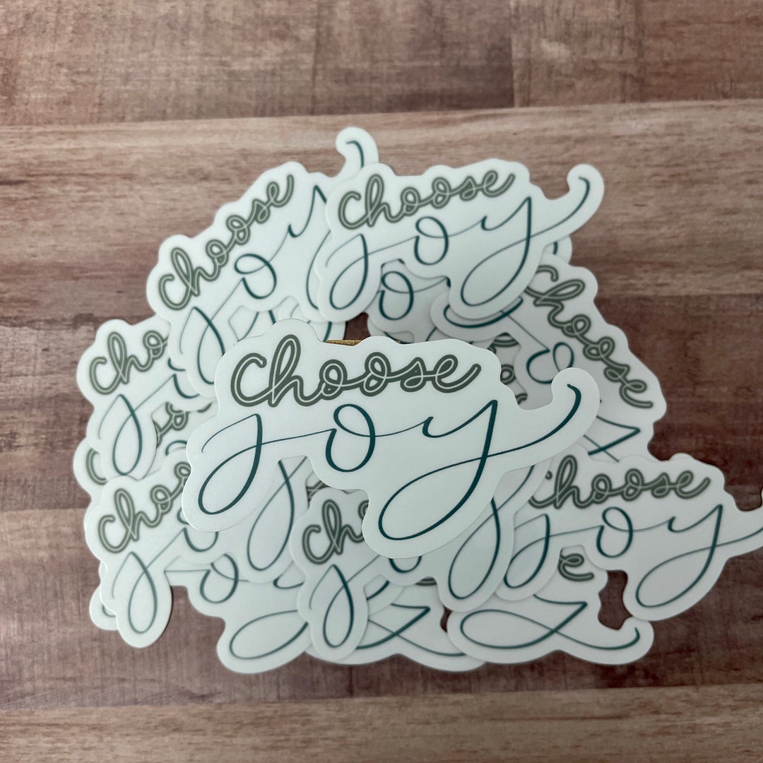 Choose Joy Sticker | Christian Stickers | Laptop Stickers | Water ...
