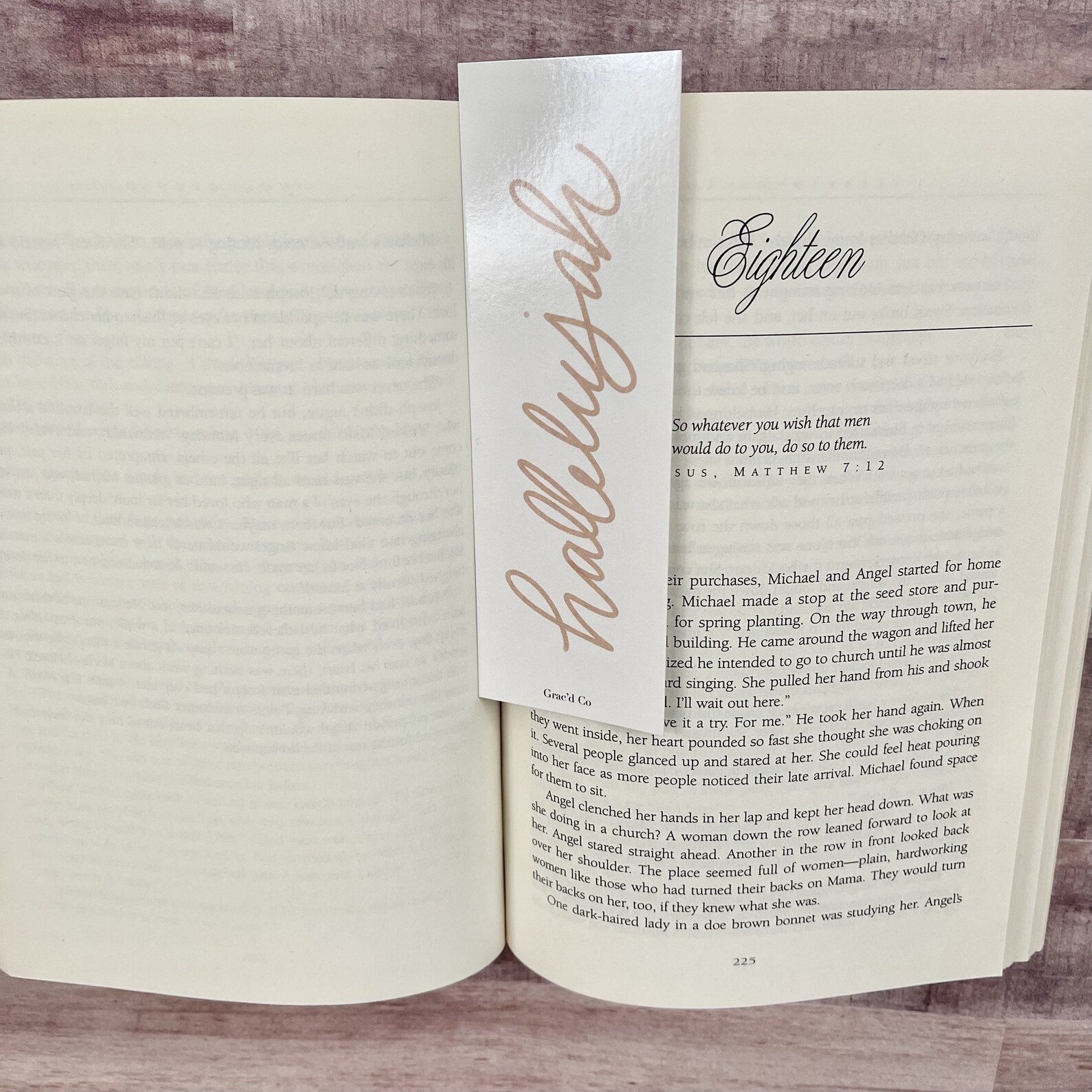 Hallelujah Bookmark, Christian Bookmark, Bible Verse Bookmark, Reading ...