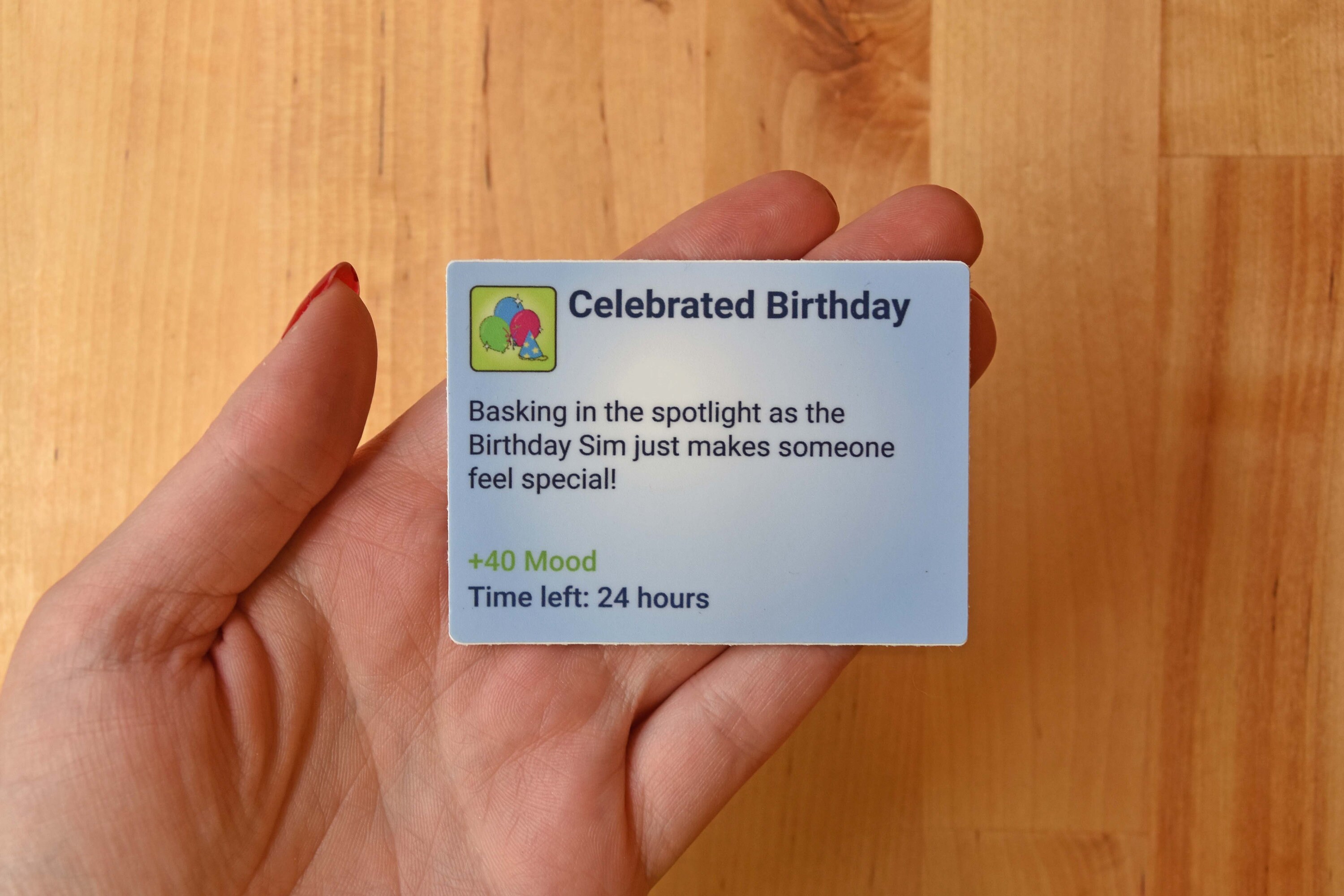 Sims 3 Birthday Moodlet Stickers | Gift for Gamer - Etsy