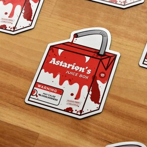 Juice Box Magnet | Bloodness, Happy, BG3, Pale Elf Vampire Magnet - Etsy