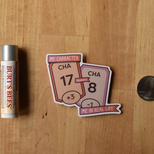 Charisma Check Sticker - Dnd Character Decal - Etsy