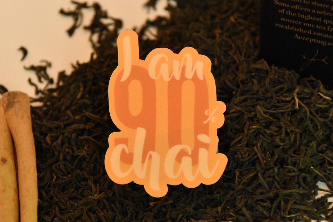Chai Vinyl Sticker - Waterproof Tea Decal - Etsy