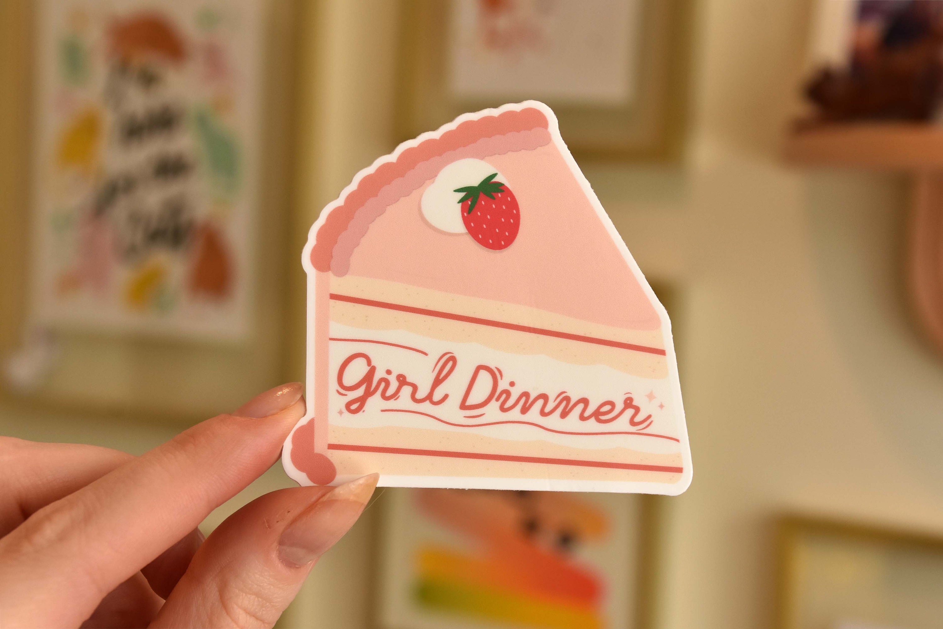 Girl Dinner Sticker - Etsy