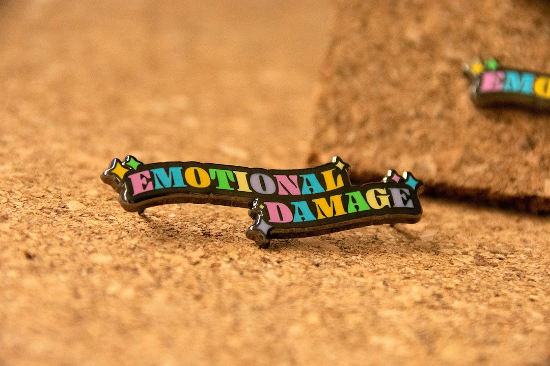 Emotional Damage Hard Enamel Pin Lapel Pin - Etsy