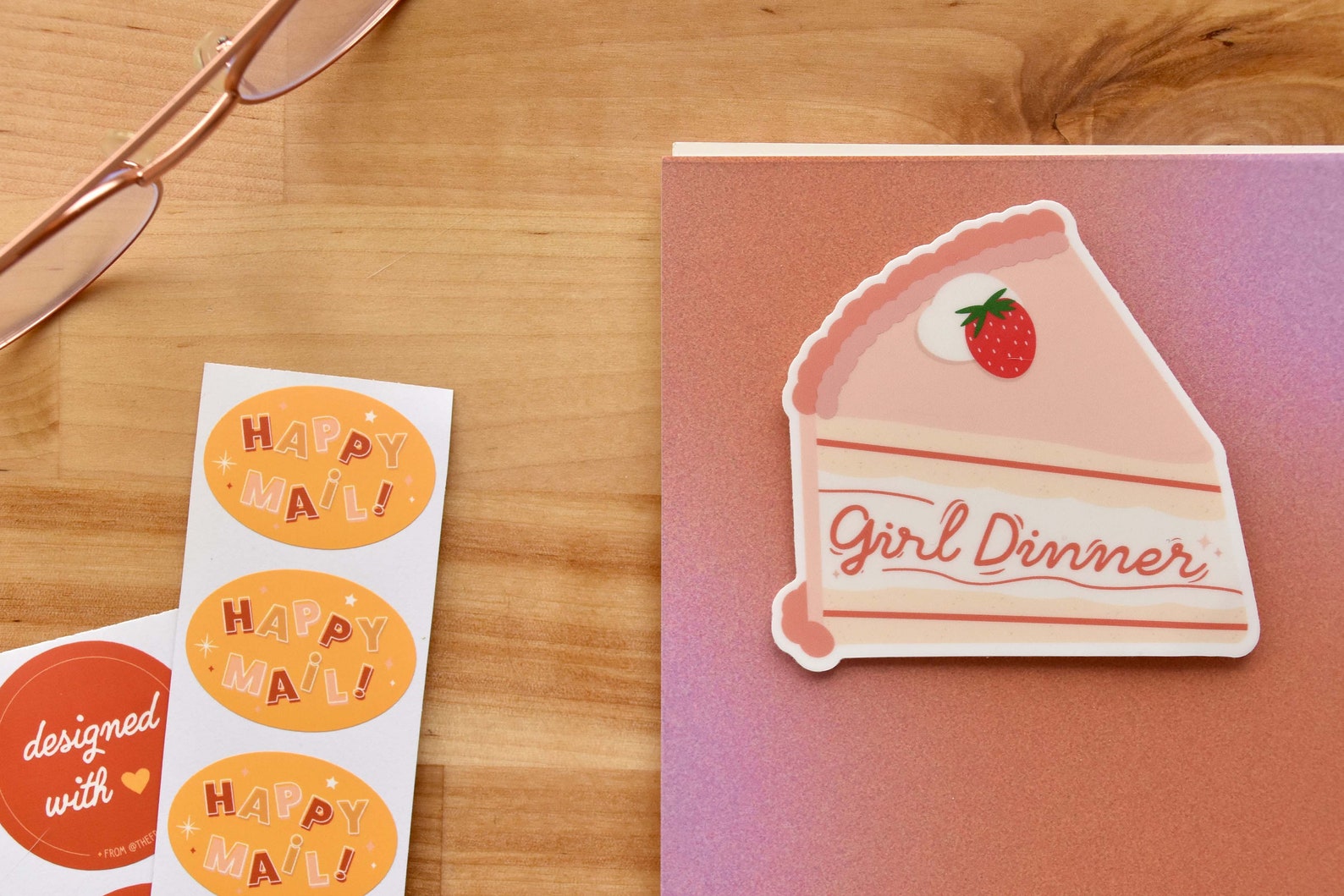 Girl Dinner Sticker - Etsy