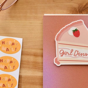 Girl Dinner Sticker - Etsy