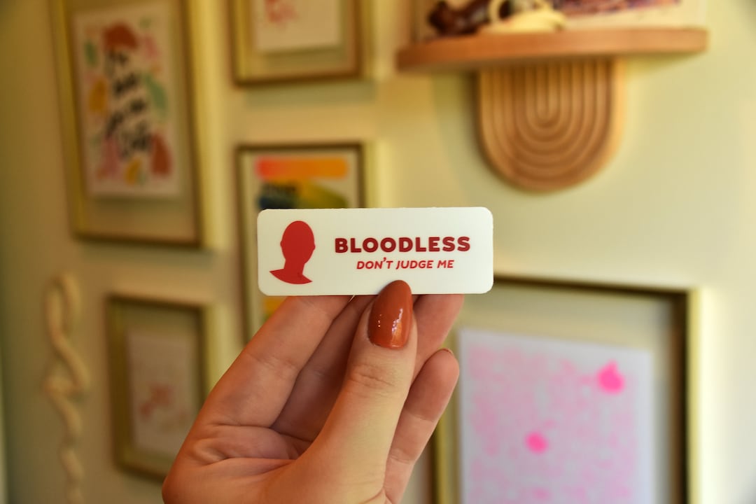 Bloodless Effect Sticker bloodless Don't Judge Me Vampire, Happy Decal ...