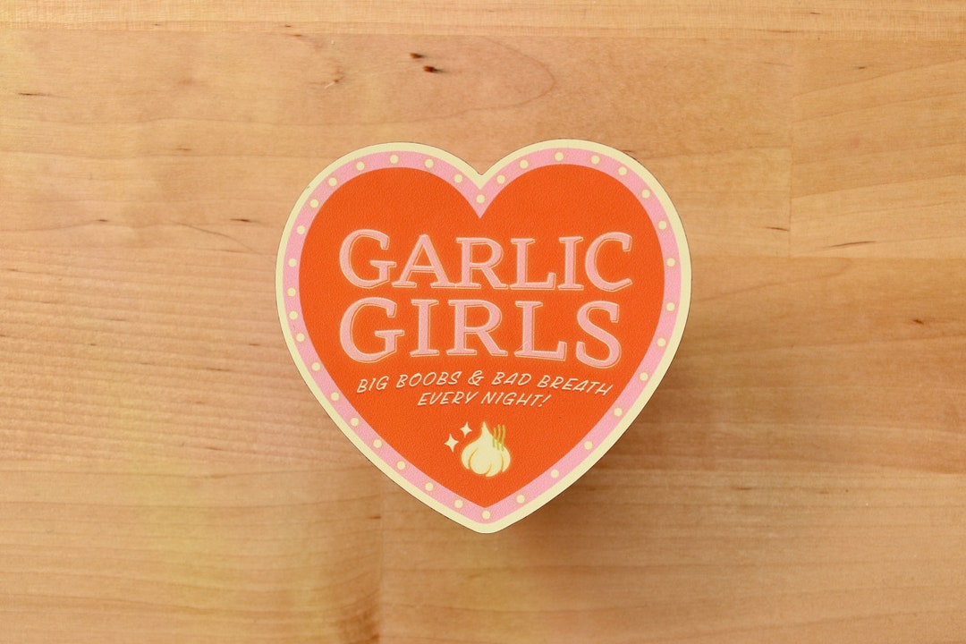 Garlic Girls Sticker - Vintage Sign Inspired Decal for Home Chef or ...