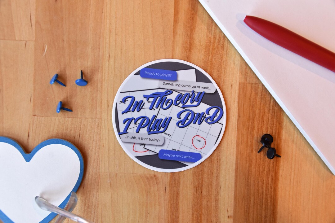 Scheduling Problems - Relatable DND Sticker - Etsy