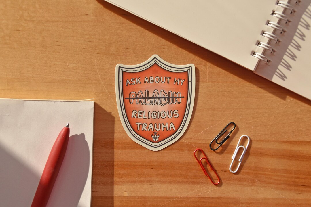 Religious Trauma | Paladin Class Sticker - Etsy