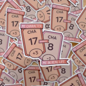 Charisma Check Sticker - Dnd Character Decal - Etsy