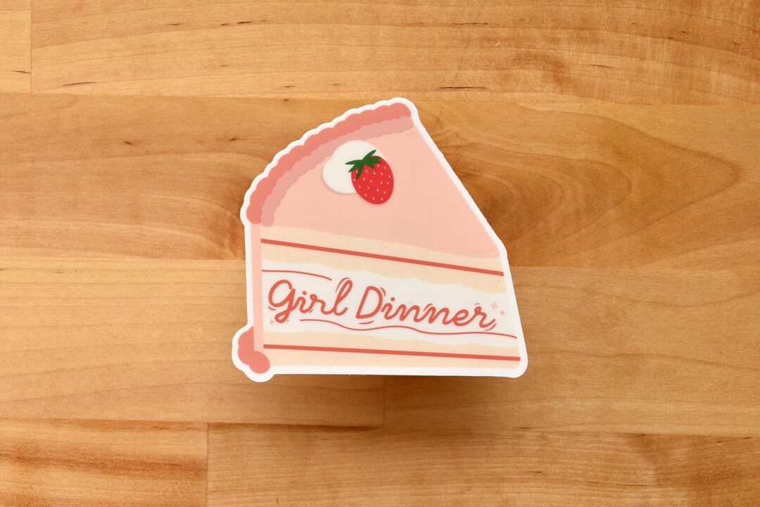 Girl Dinner Sticker - Etsy