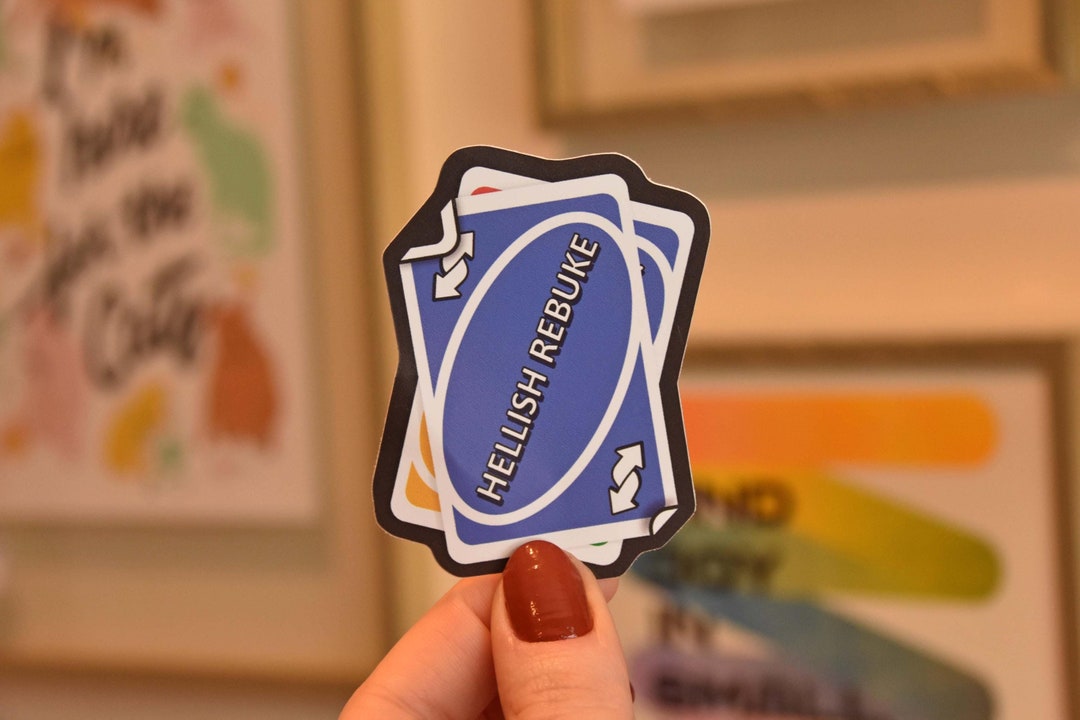 Hellish Rebuke Sticker - Etsy