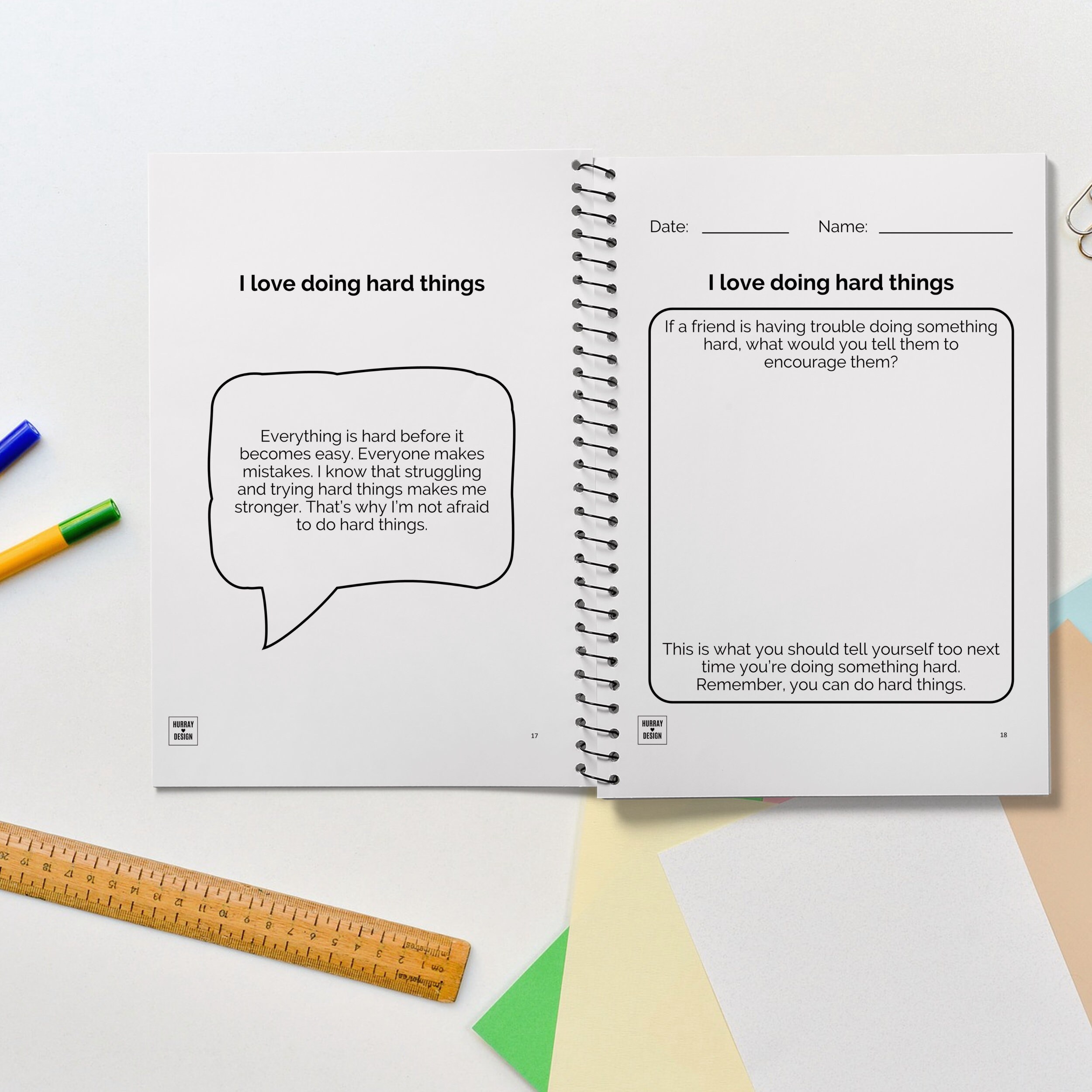Growth Mindset Printable Workbook, Classroom Worksheets, Instant ...