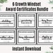 6 Growth Mindset Printable Classroom Award Certificates Bundle ...