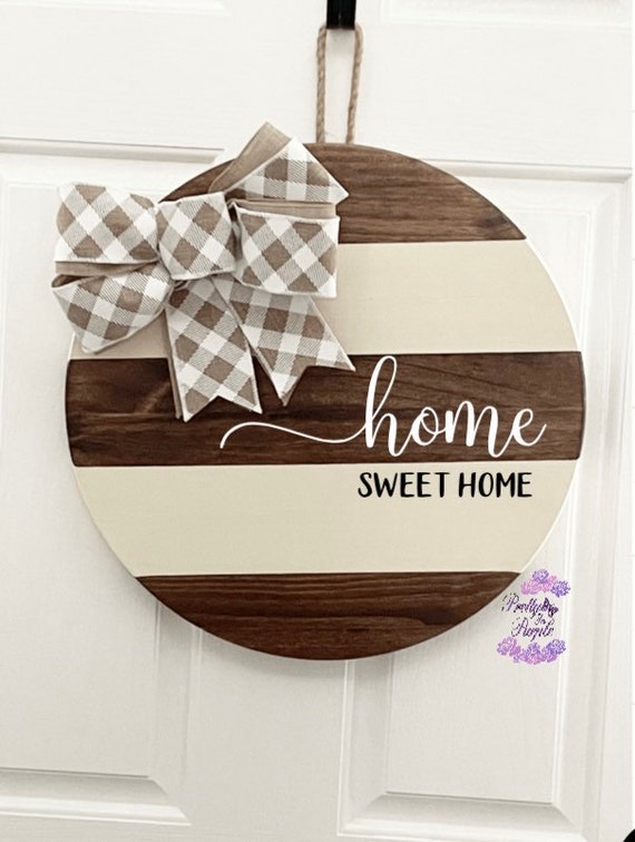 Home Sweet Home Door Hanger Everyday Door Hanger - Etsy