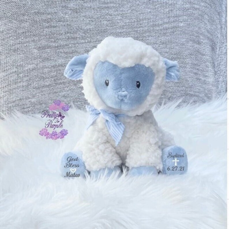 Personalized Baptism Gift Baptism Lamb Baptism Gift Lamb - Etsy