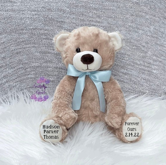 Adoption Teddy Bear Stuffed Animal Adoption Gift Custom - Etsy