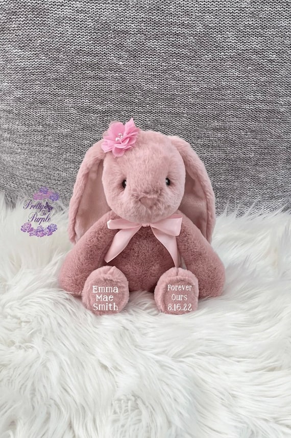 Adoption Bunny Stuffed Animal Adoption Gift Custom Adoption - Etsy